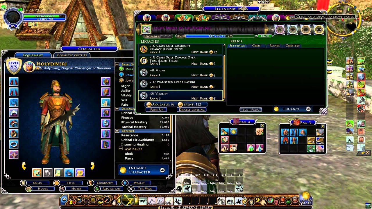 Lotro - Unlimited stats exploit - YouTube
