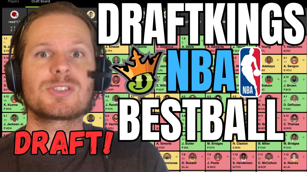 DraftKings NBA Best Ball DRAFT!! (Underdog Alternative) Draft No. 1 ...