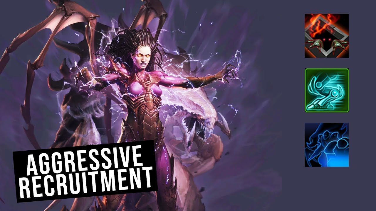 SC2 Coop: Easy solo with Kerrigan - Aggressive Recruitment - YouTube