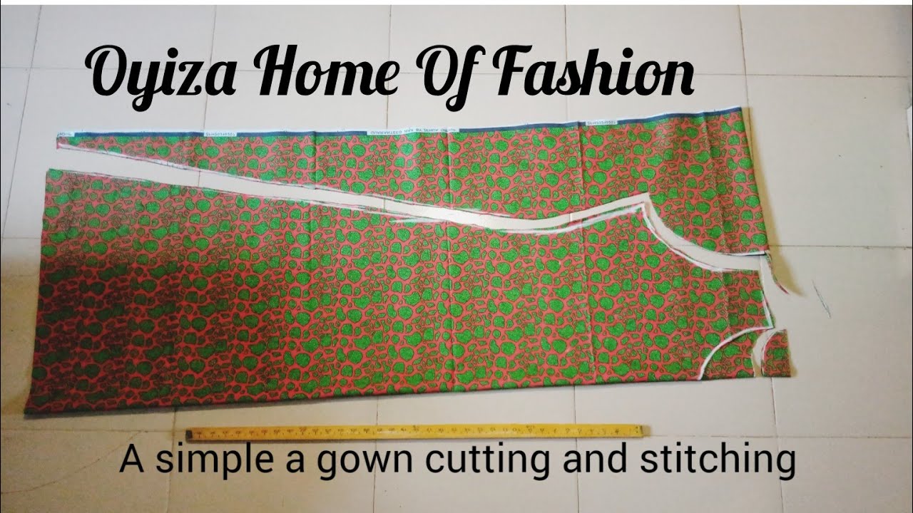 How cut and sew a shape gown, very detailed and beginners friendly ...
