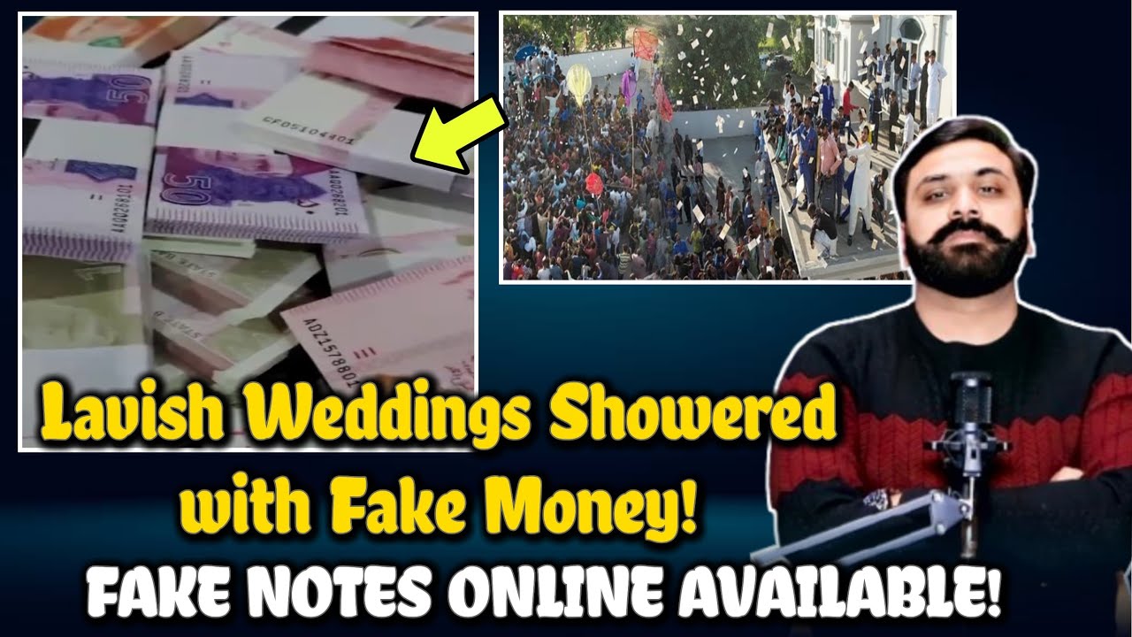 Lavish Weddings Showered with Fake Money! Fake Notes Online Available ...