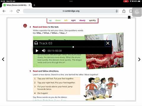 English Cambridge Grade 3 - Chapter 1 - Track 03 Exercise 4 Dragon Dance