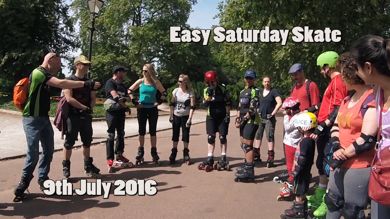 Easy Saturday Skate in Battersea Park in July - YouTube