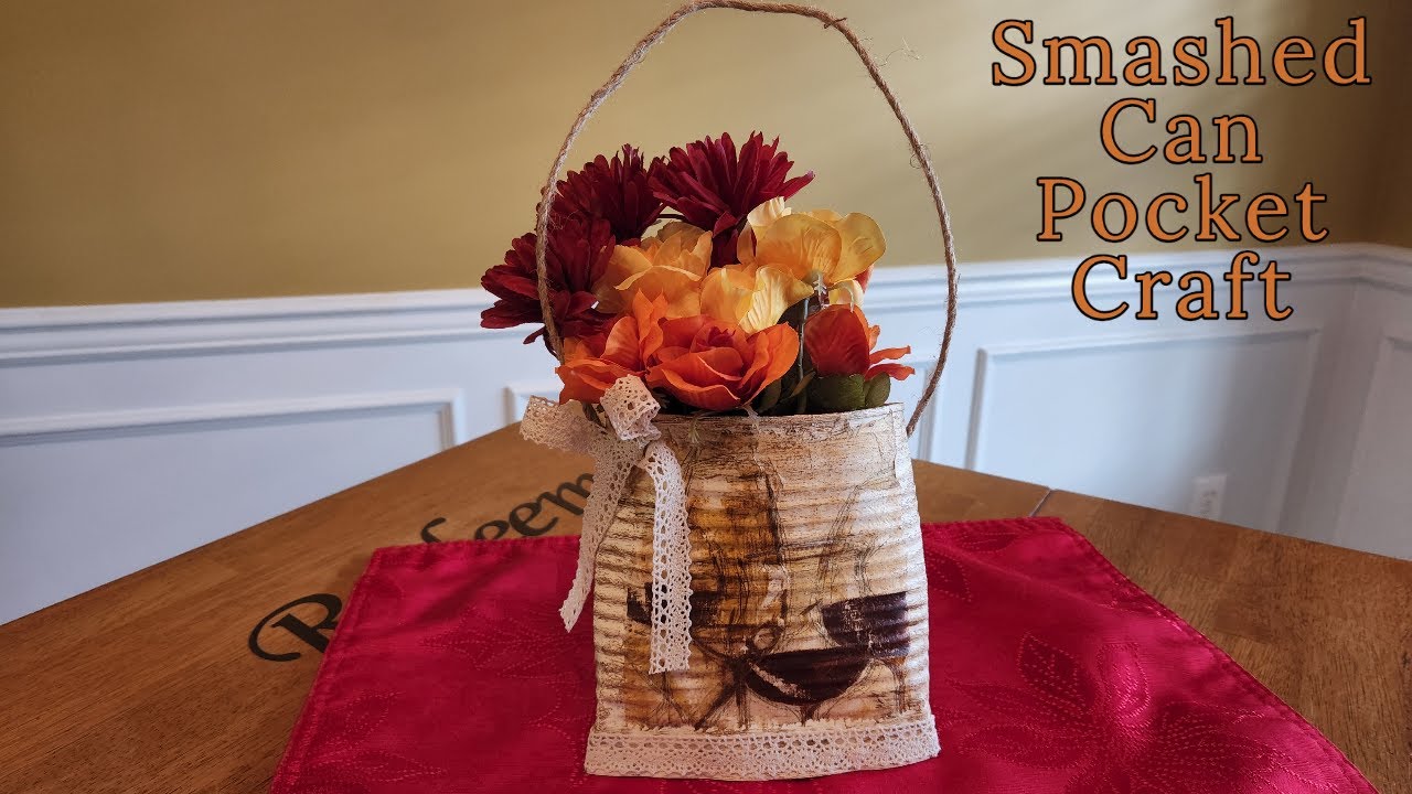 Smashed Can Pocket Craft - YouTube