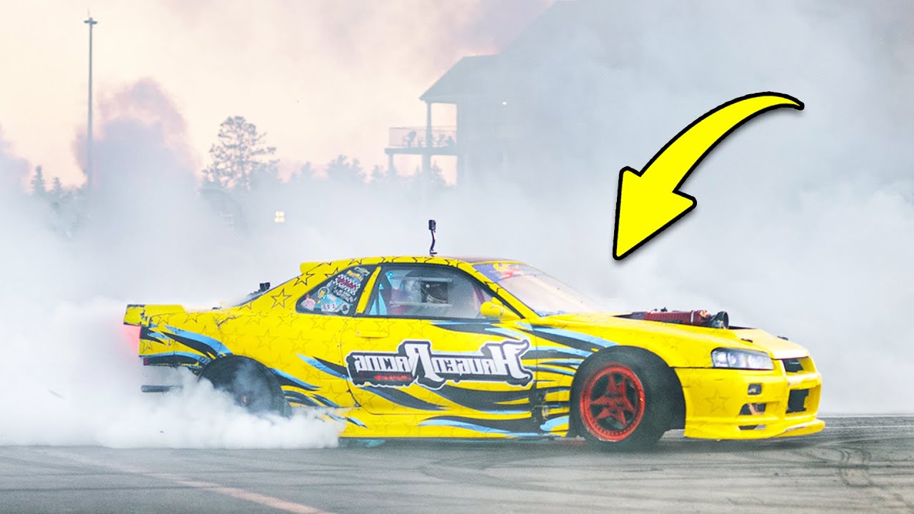 Pro Drifter Enters Burnout Contest! - YouTube