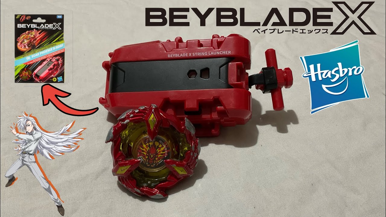 Deluxe String Launcher Set = Beyblade X Soar Phoenix (HASBRO) Battles ...