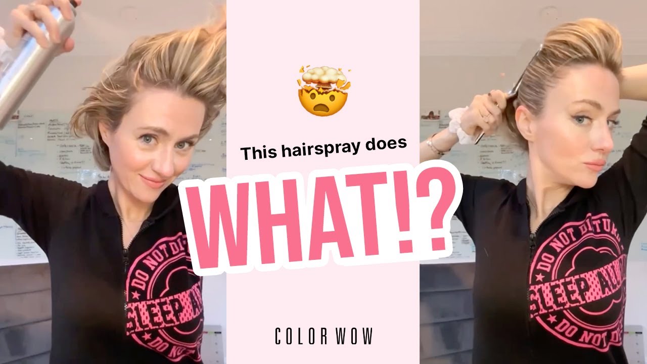 Master Slicked Back Hair with Color Wow Cult Favorite: Alex's Hairspray ...