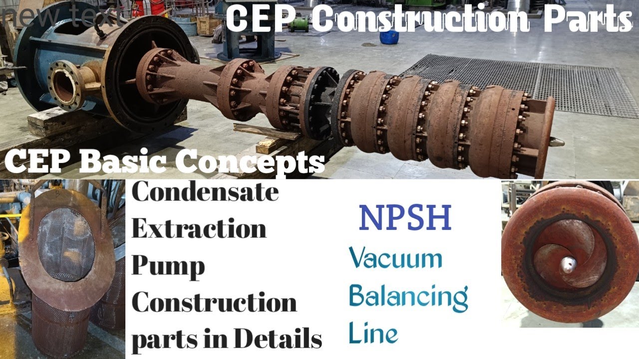Condensate Extraction Pump Construction part #Discharge NRV #Bowl ...