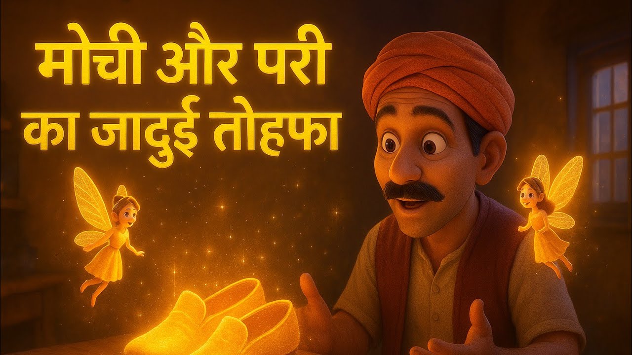 मोची और परी का जादुई तोहफ़ा 👞 | Moral Story | Hindi Fairy Tale for Kids ...