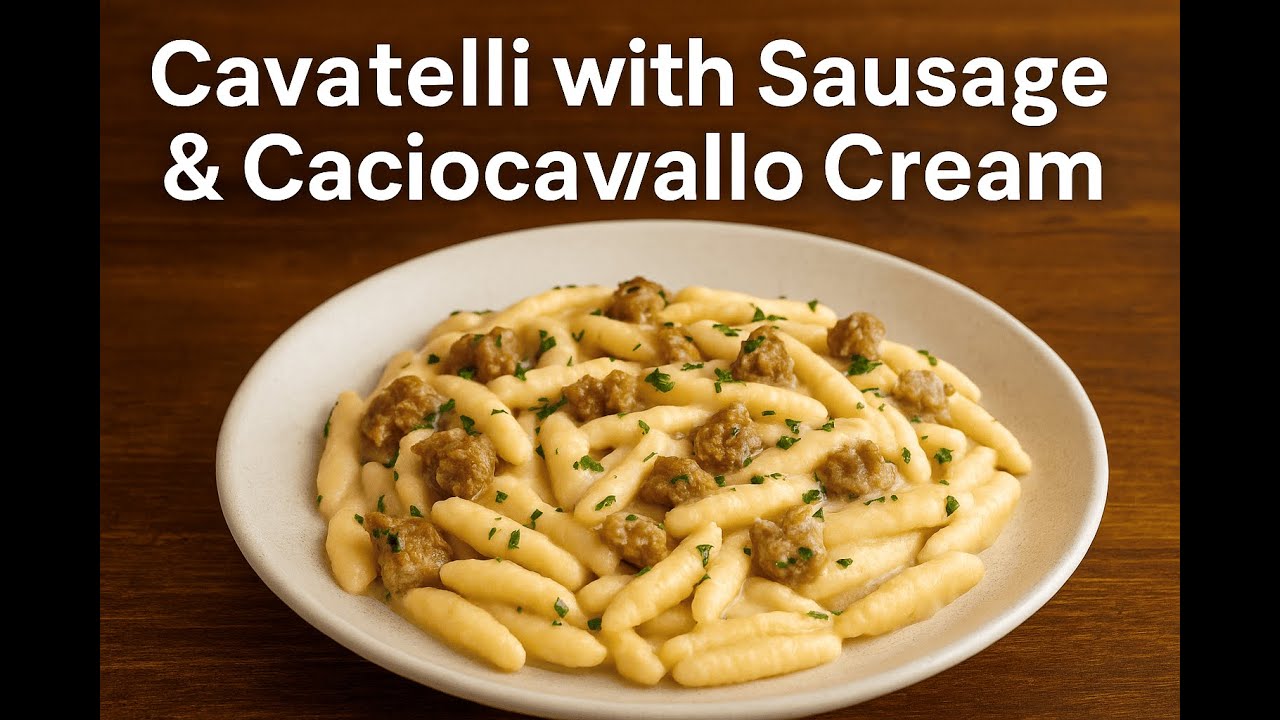 Cavatelli Molisani with Sausage & Caciocavallo Cream – Traditional ...