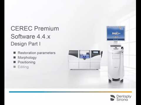 CEREC Premium SW 4.4.x Design Part I - YouTube