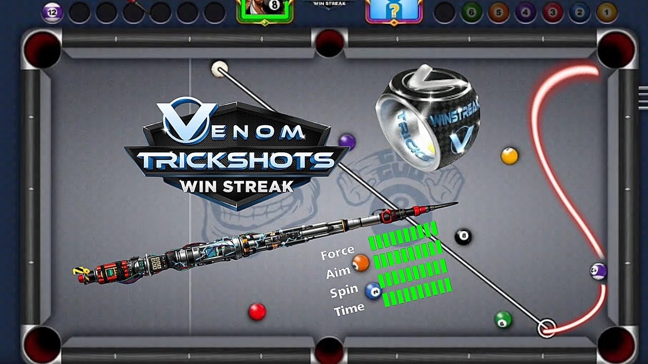 Venom Trickshots Win Streak Ring | Heist Gateway Cue MAX | 8 Ball Pool ...
