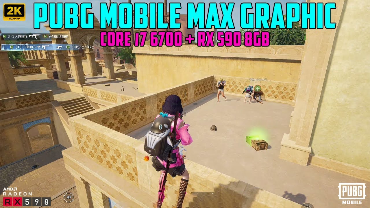 PUBG Mobile Max Graphics on Core i7 6th Gen | 16GB RAM | RX 590 8GB ...