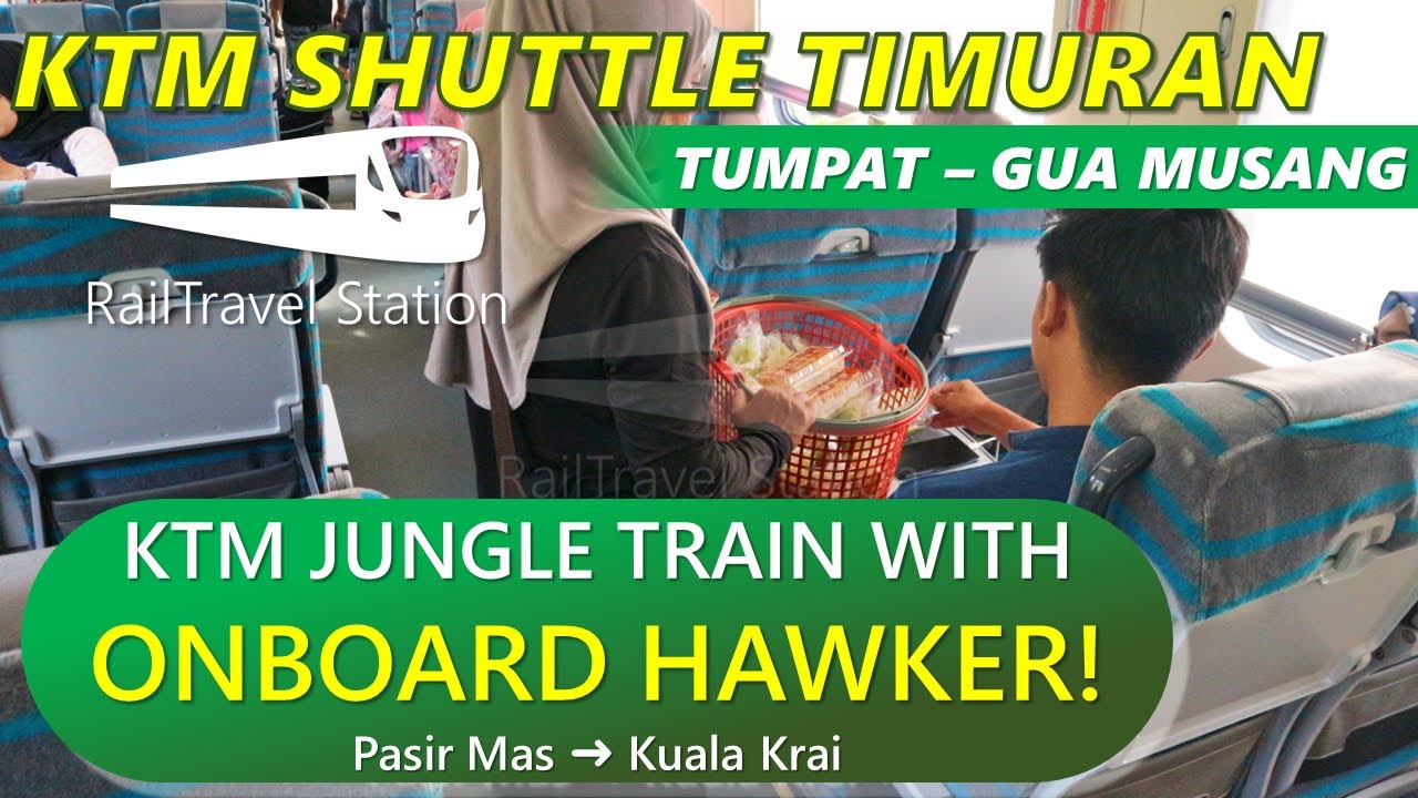 TRAIN HAWKER NOW BACK ON MALAYSIA JUNGLE TRAIN! 🇲🇾🚆 KTM Shuttle Timuran ...
