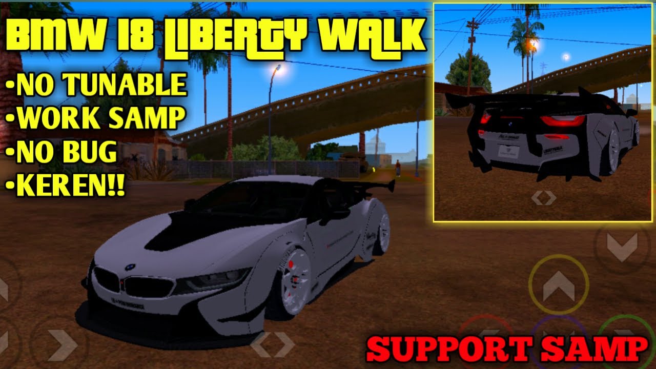 MOD BMW i8 LIBERTY WALK | GTA SAMP | GTA SA ANDROID - YouTube