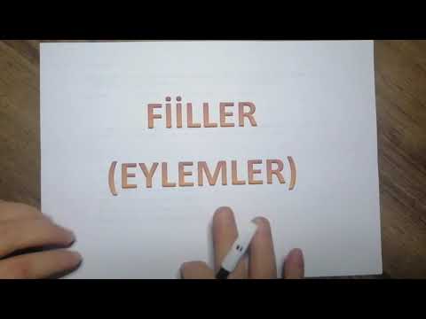 FİİLLER-ÇEKİMLİ FİİLLER