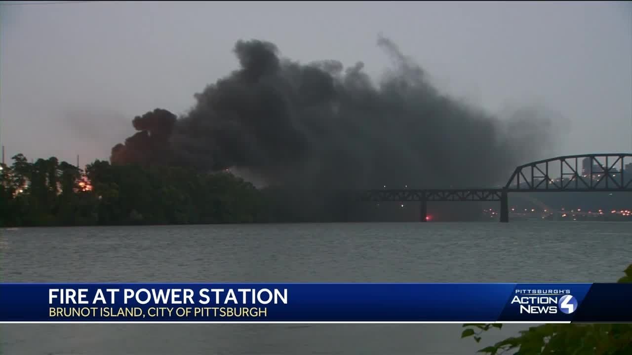 Transformer fire on Brunot Island in Pittsburgh - YouTube