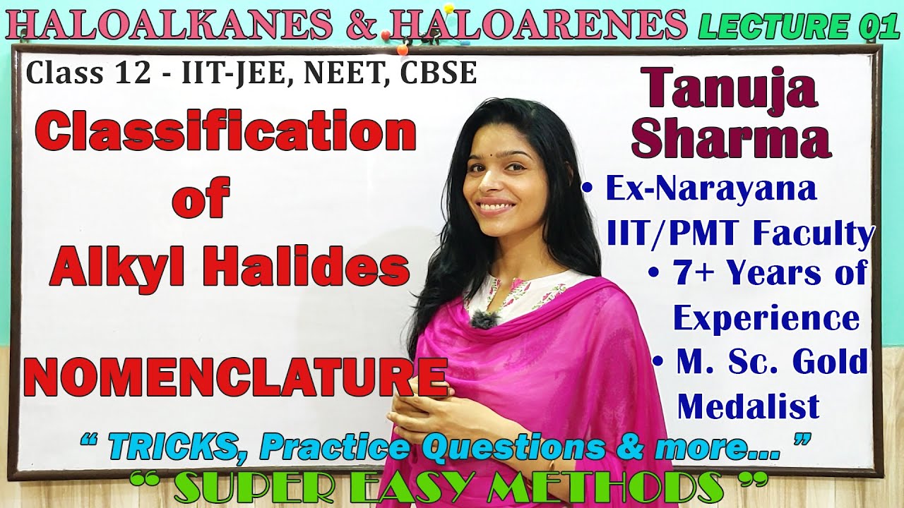 Haloalkanes and Haloarenes Class 12 | L01 | Classification of Alkyl ...