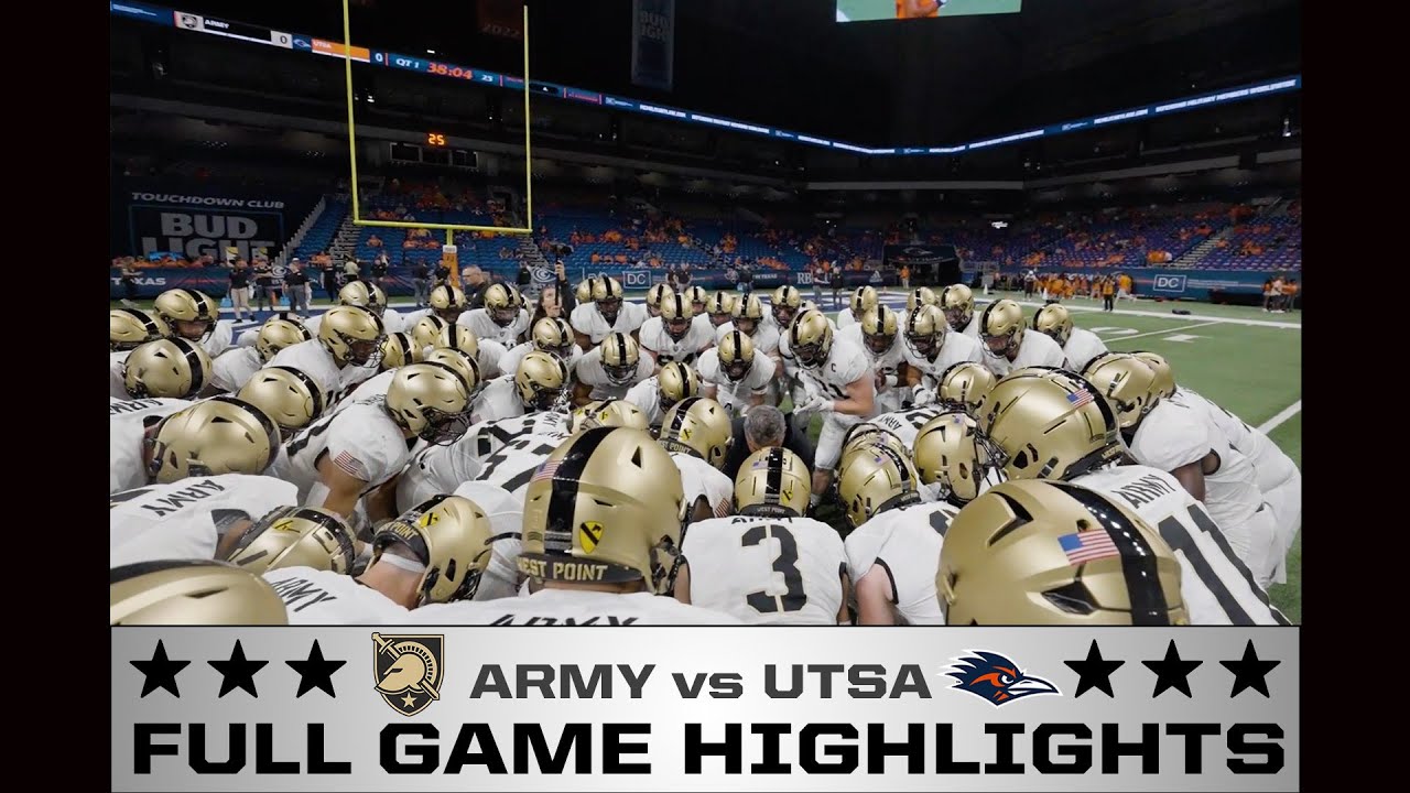 Army vs UTSA 2023: Full Game Highlights - YouTube
