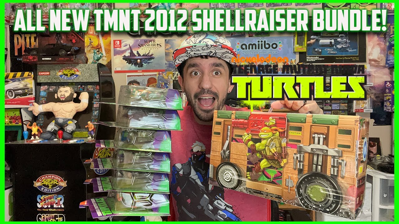 TMNT 2012 Shellraiser Action Figure Collection Bundle! - YouTube