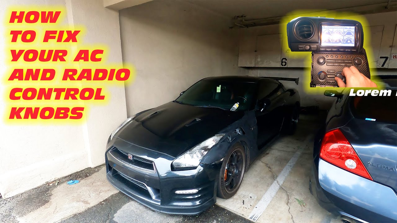 HOW TO REPAIR THE AC AND RADIO CONTROL KNOBS ON A NISSAN R35 GTR - YouTube