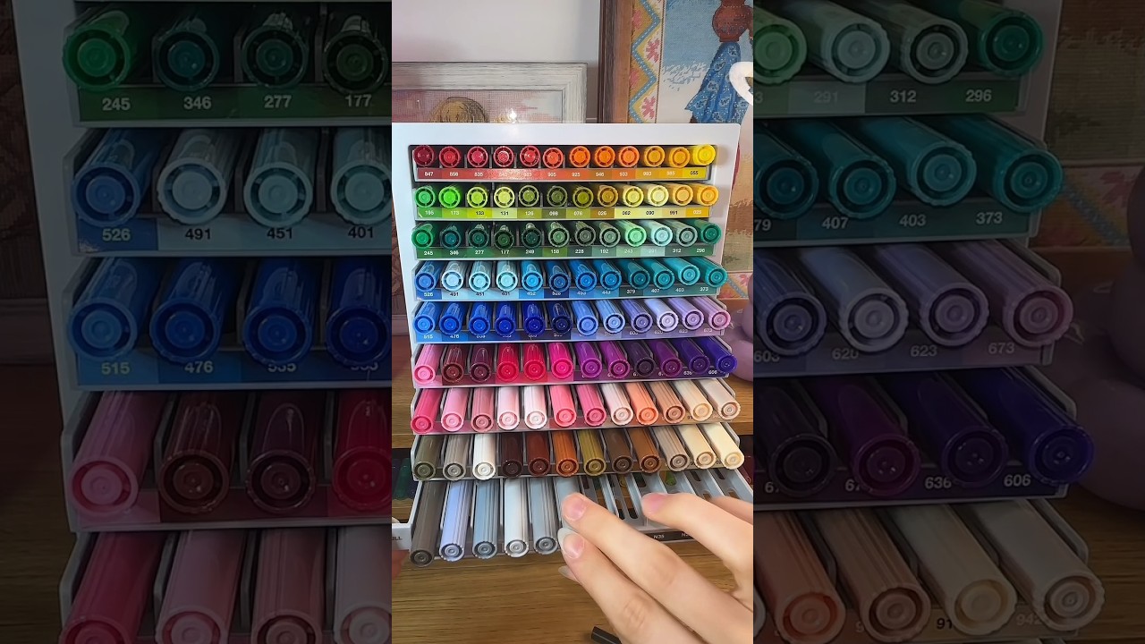 satisfied organizing markers with me #organizing #markers - YouTube
