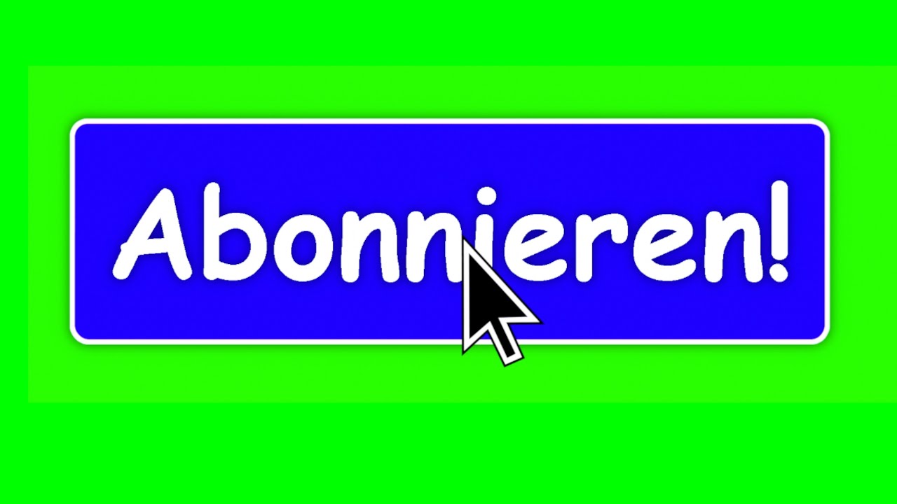 Abonnieren Animation in 4K Greenscreen Blau - YouTube