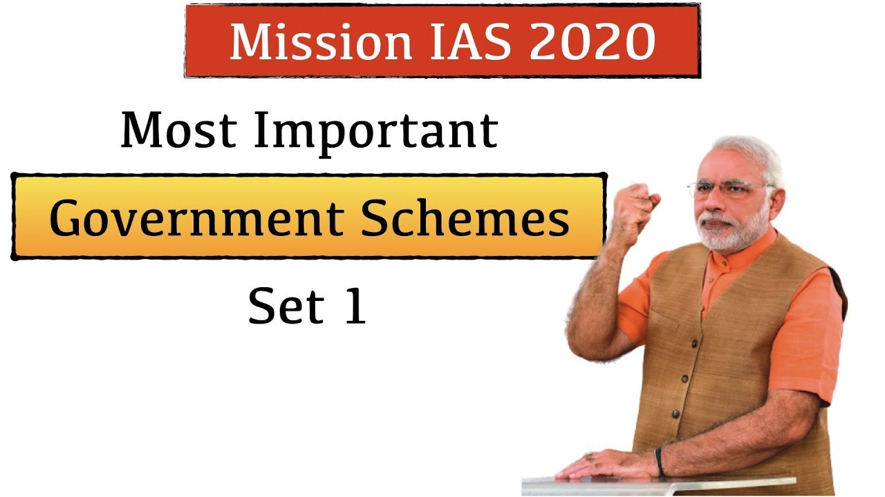 Most Important Government Schemes for UPSC 2020 Set 1 - YouTube