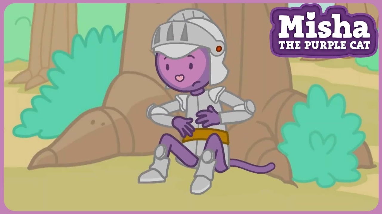 Misha The Purple Cat | English Moral Stories | 25 | Misha La Gata ...