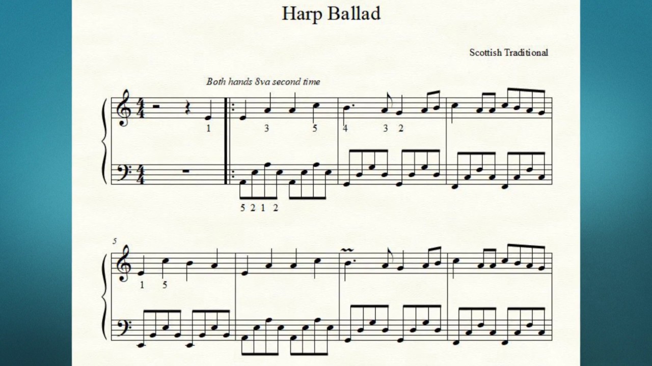 Harp Sheet Music