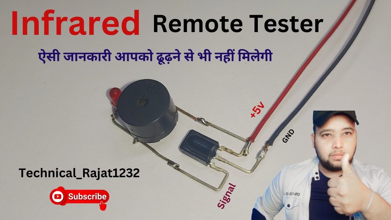 How To Make an "IR Remote Tester " Using IR Receiver Diode ~ TSOP 1738 ...