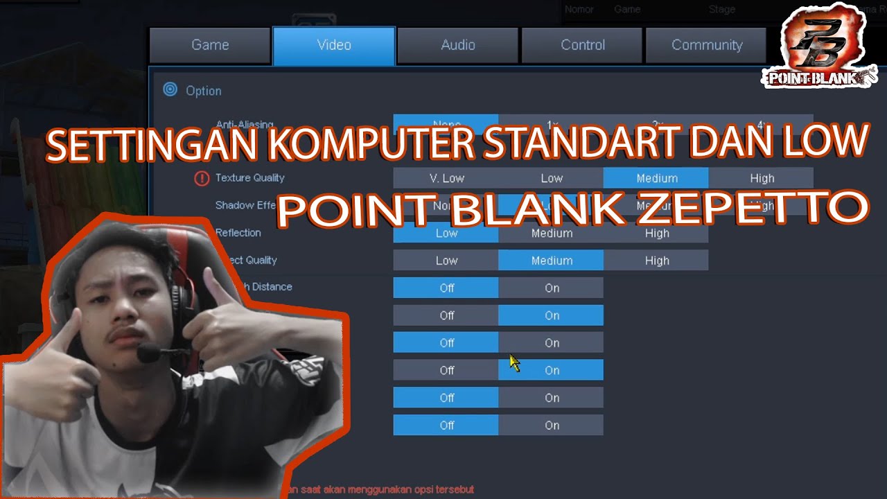 SETTINGAN POINT BLANK ZEPETTO 2020 UNTUK PC STANDART DAN LOW - YouTube