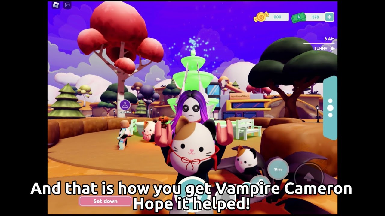 How to get Vampire Cameron in Roblox Squishmallow | Tutorial - YouTube