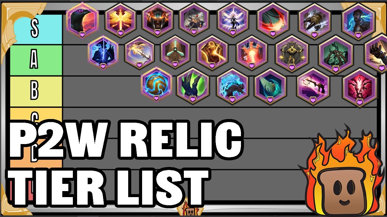 P2W Relic Tier List | Path of Champions - YouTube