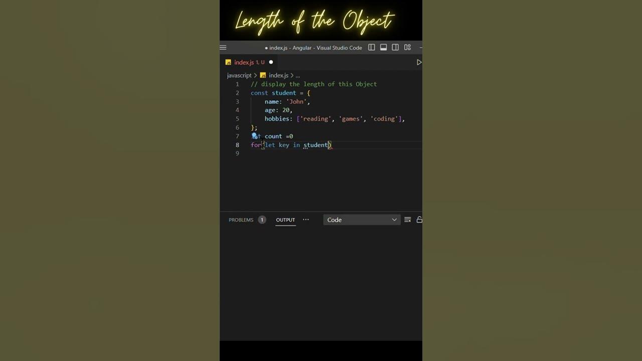 Javascript Hacks Displaying Object Length Made Easy Javascript Objectlength Codingtips Youtube