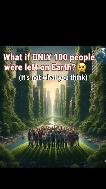 What if ONLY 100 people were left on Earth? #shorts - YouTube