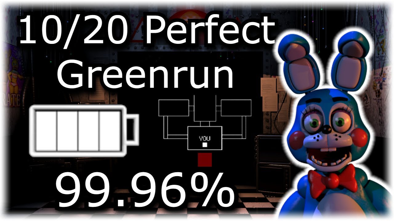 (UNBEATABLE WR) FNaF 2 - 10/20 Mode With 99.96% Battery Remaining (2999 ...