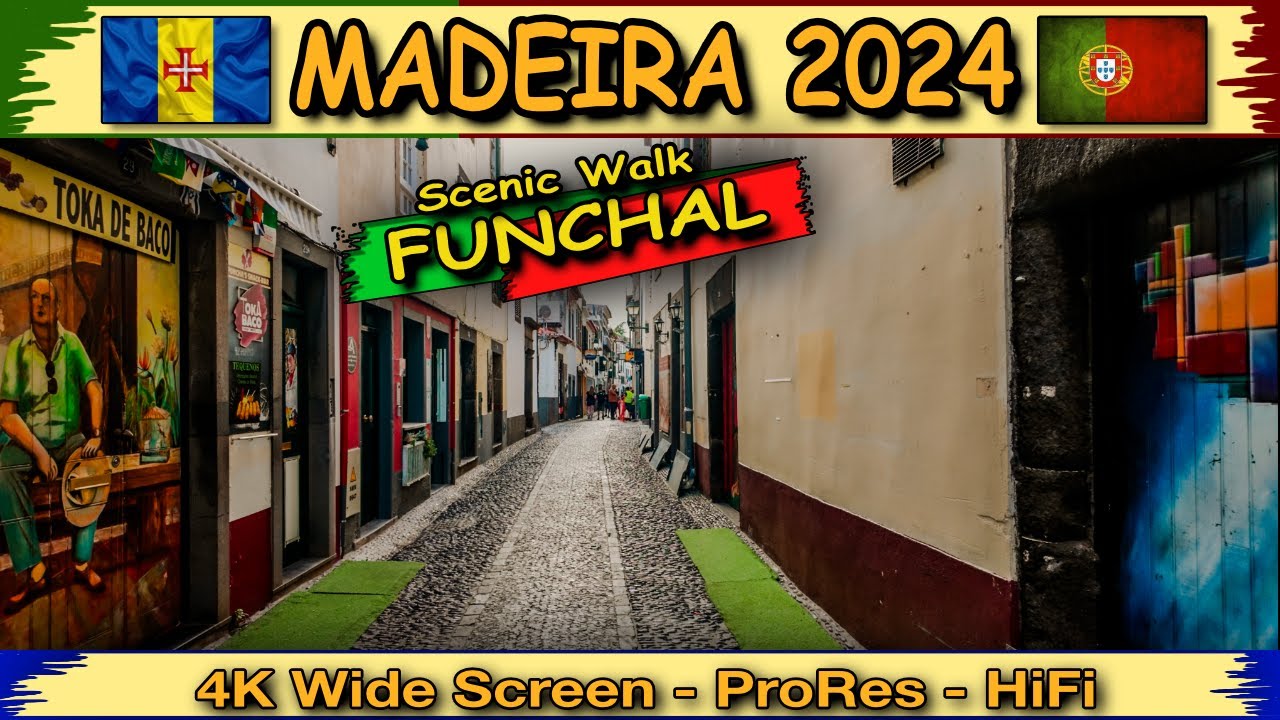MADEIRA 2024 - FUNCHAL - Scenic walk - 4K UltraWide - 10bit color ...