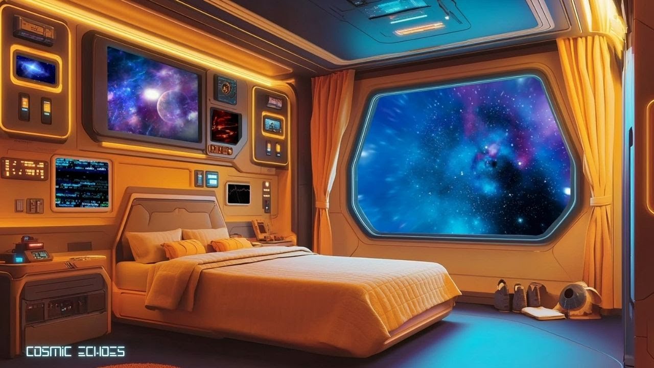 Serene Travels in Outer Space | Soothing Sounds of Space Flight | Space ...