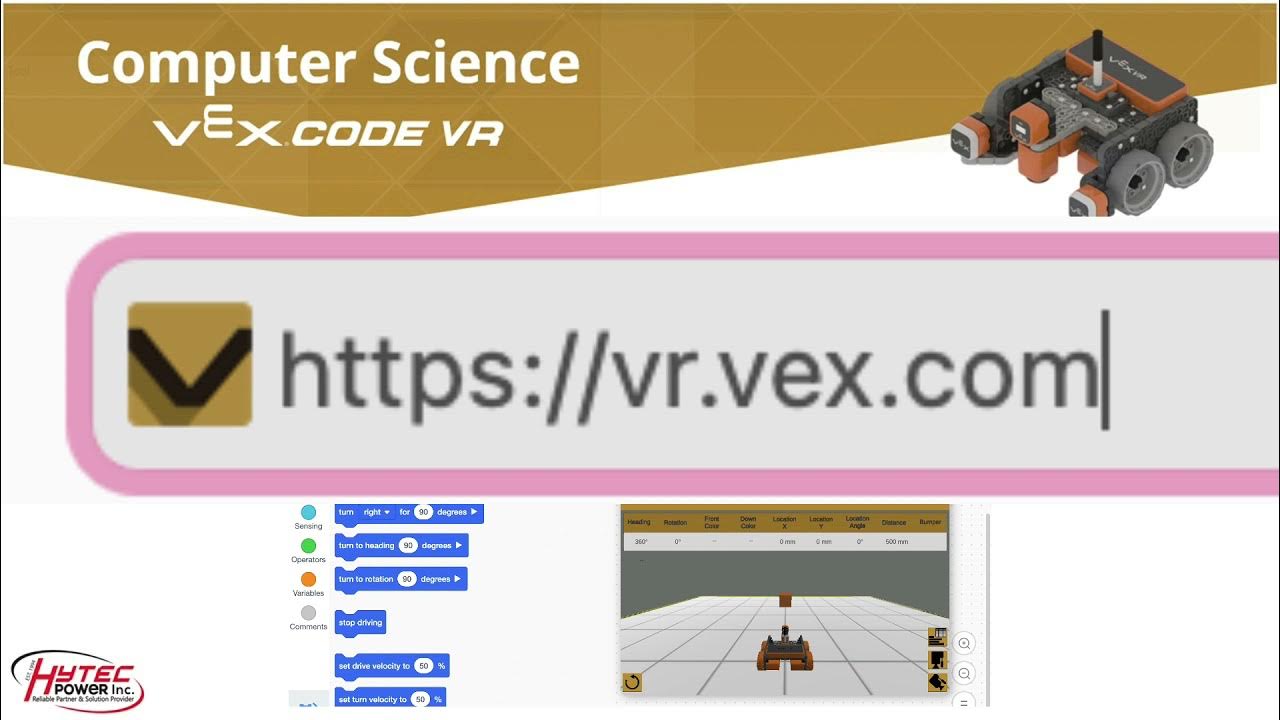 Lesson 1: Getting Started with VEXcode VR - YouTube