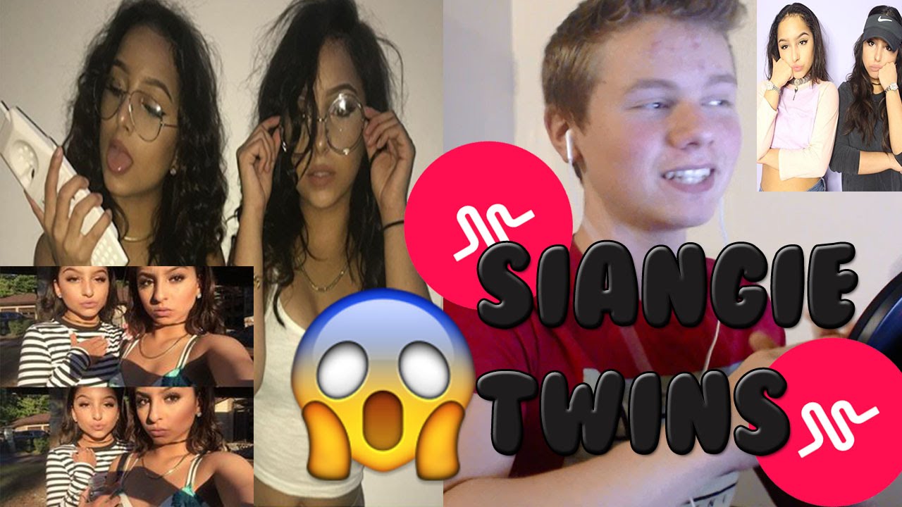 REACTING TO The Best SiAngie Twins Musically (Musical.ly) 2016 - YouTube