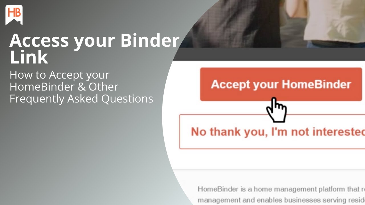 Accept Your Binder Link & FAQ - YouTube