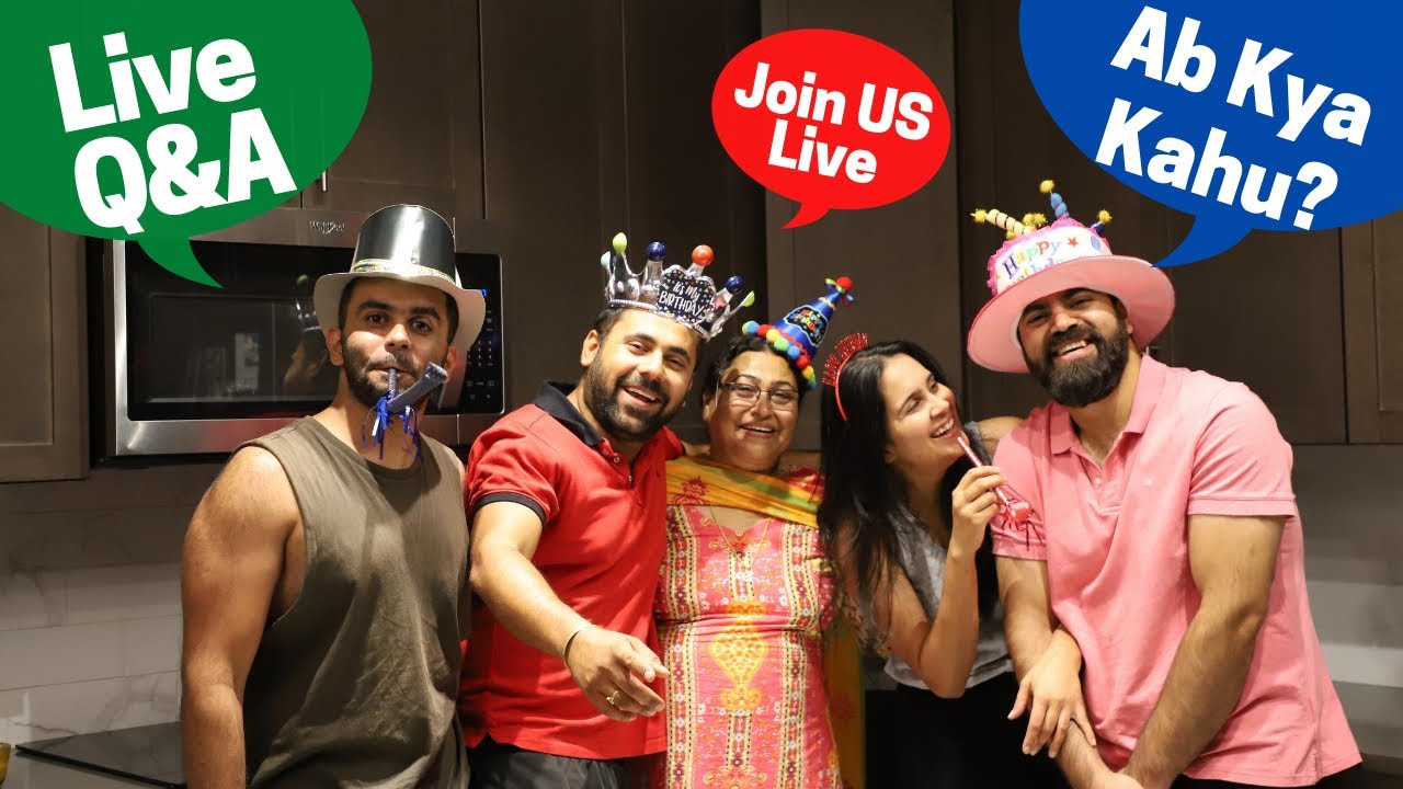 Live Birthday Q&A with entire Manocha Family - YouTube