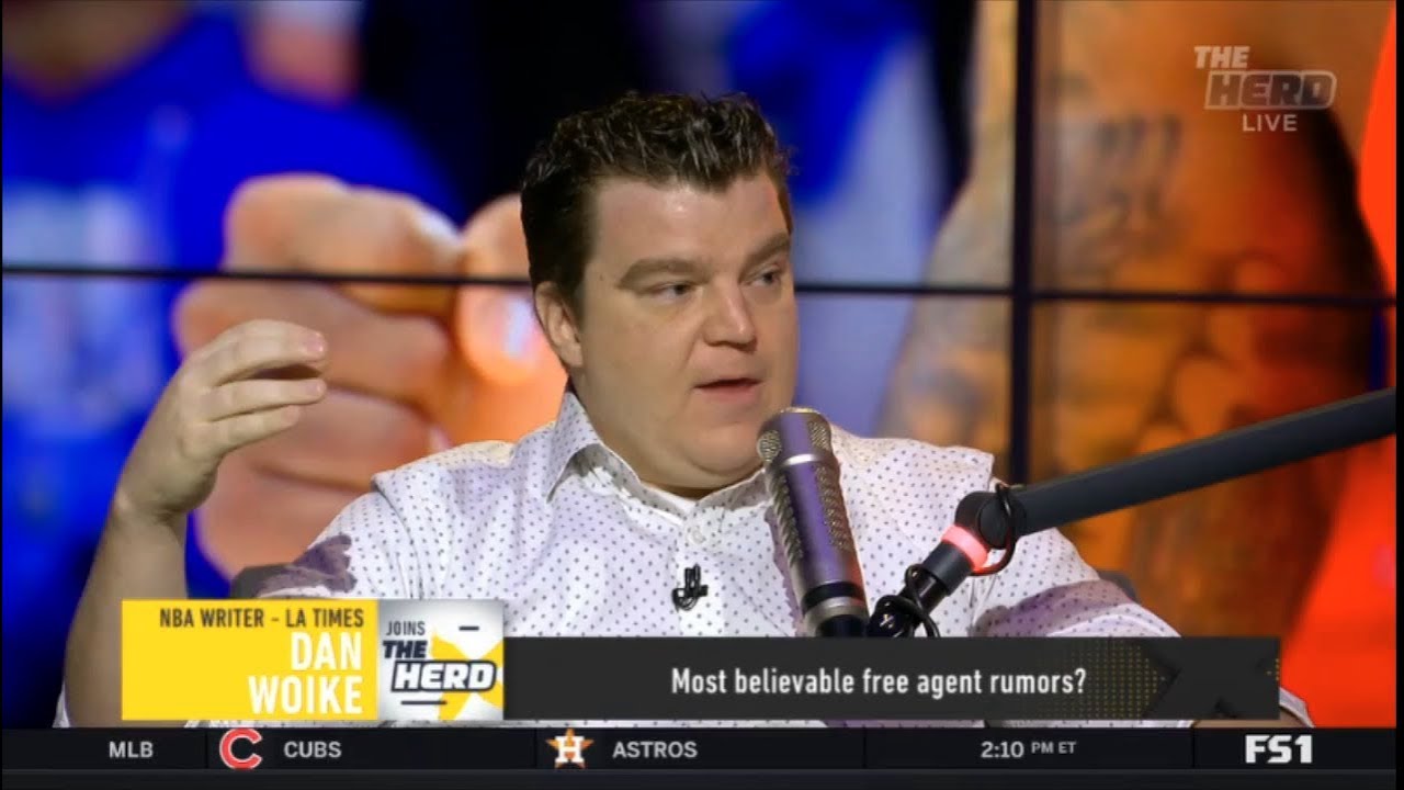 The HERD | Dan Woike REACT to Most believable free agent rumors? - YouTube