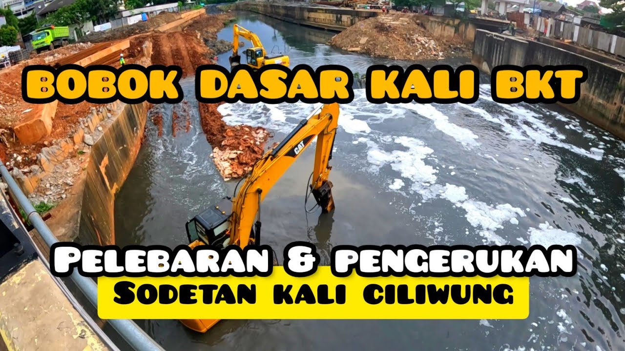 area outlet sodetan kali ciliwung bobok kolong jembatan cipinang normalisasi kali ciliwung ...