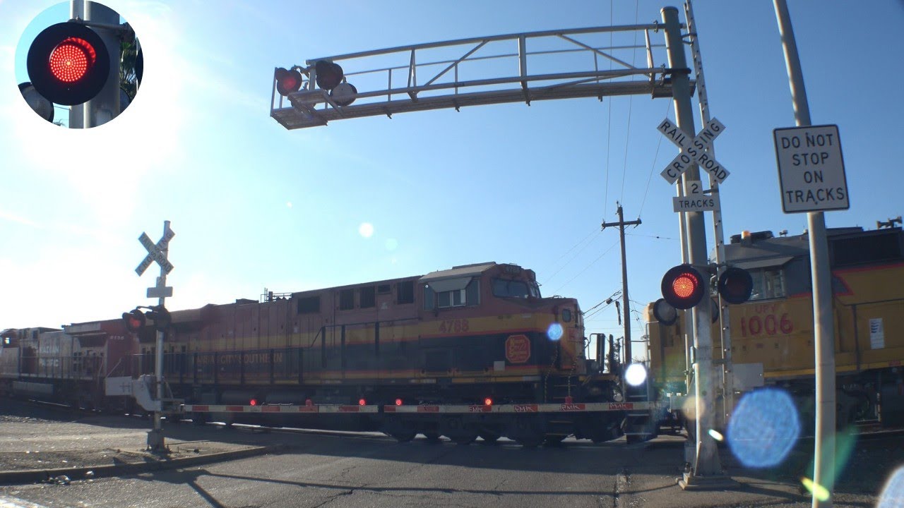 UP 9901 Local With KCS & CP by CPKC & GP22T4 - *New LED* E Alpine Ave ...