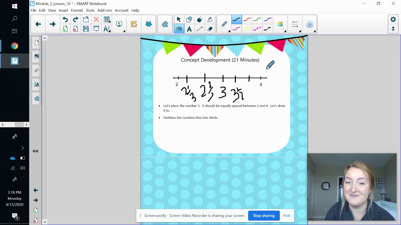 Module 5 Lesson #16 (Fractions on a number line) - YouTube