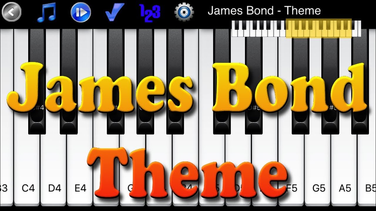 James Bond Theme - Learn To Master Piano Melody - YouTube