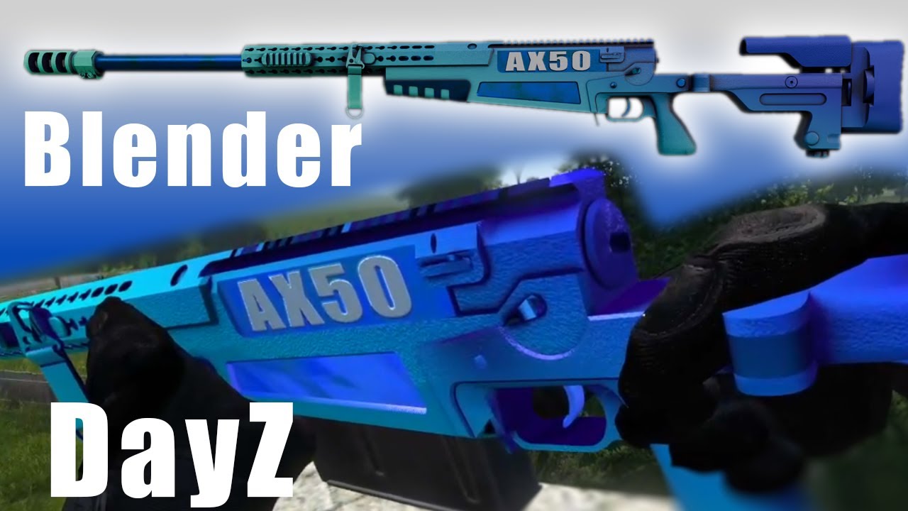 Creating a Blue AX50 Skin for DayZ - YouTube