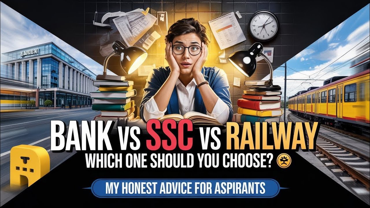 "Bank vs SSC vs Railway – ఏది Best Job? | My Real Experience for ...